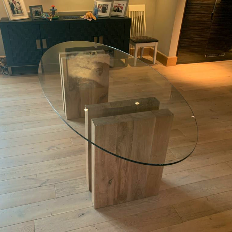 Oak and Glass Tables – Oak Heart Milling